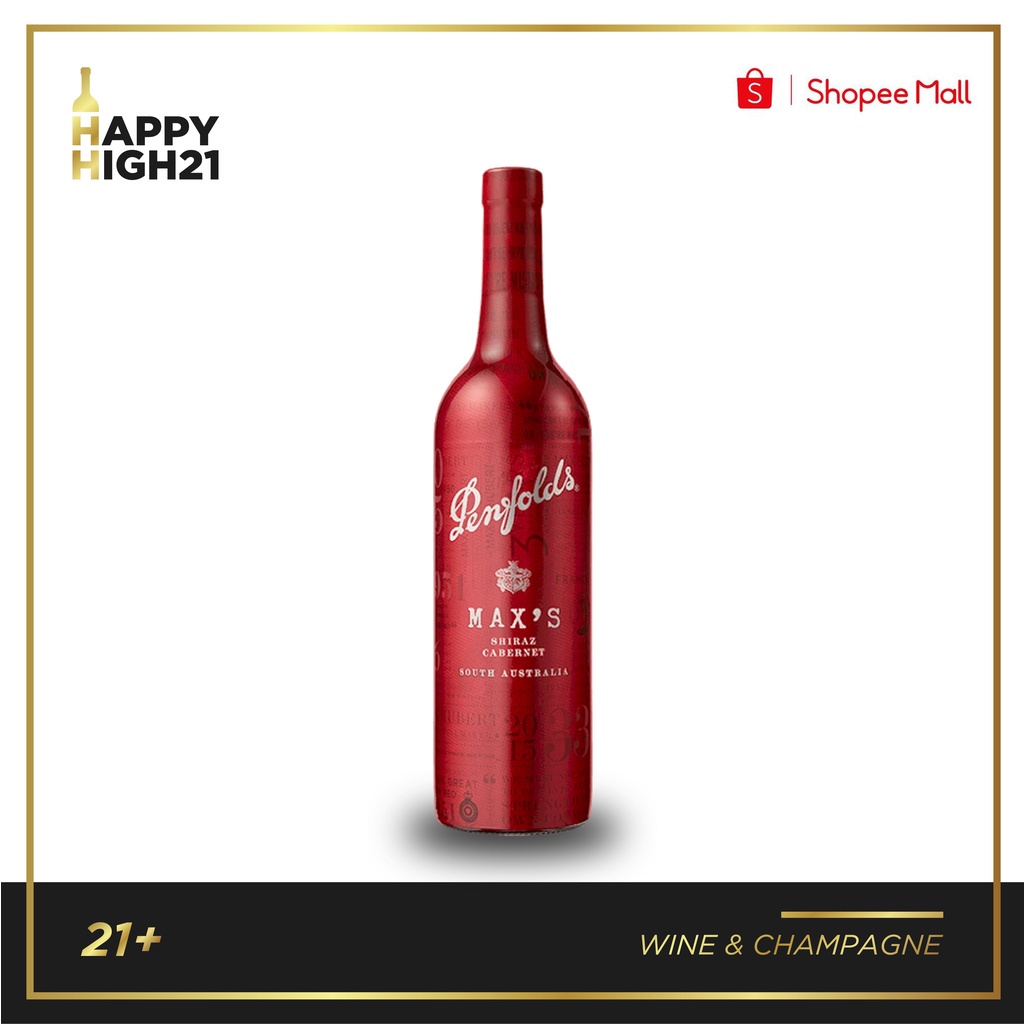 Jual Penfolds Max Shiraz Cabernet Red Wine 750ml | Shopee Indonesia
