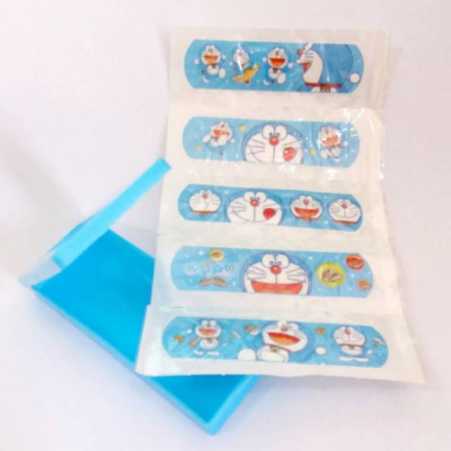 Jual Tensoplas hansaplast plester sticker kemasan kotas isi 5 Doraemon ...