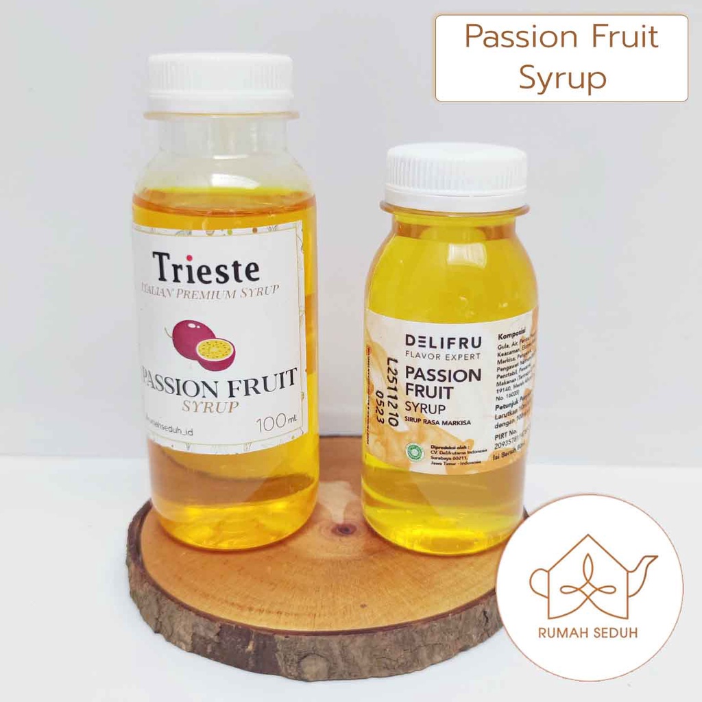 Jual 100mL Sirup Passion Fruit merk Trieste - Markisa Italian Premium ...