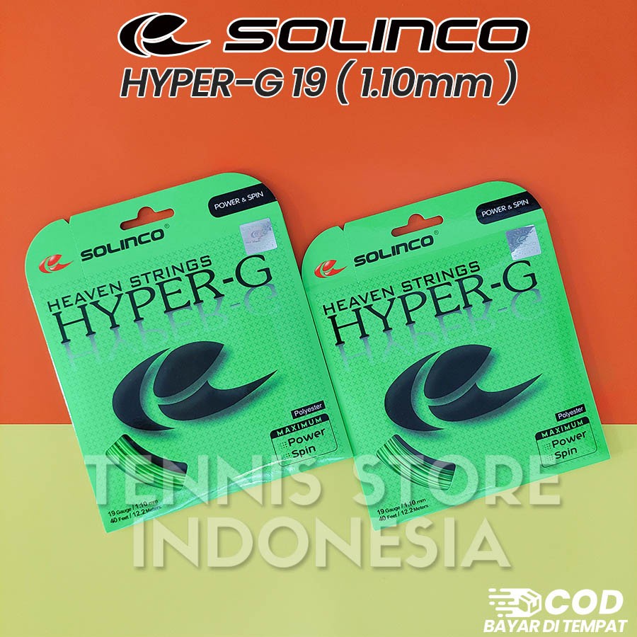 Jual Senar Tenis Solinco Hyper-G 19 / 1.10 String Original | Shopee Indonesia