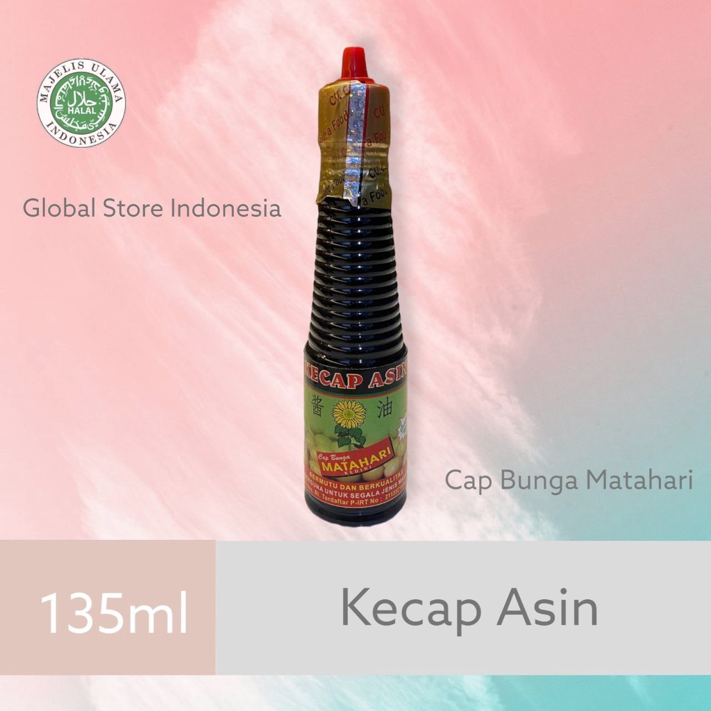 Jual KECAP ASIN HALAL CAP BUNGA MATAHARI (UKURAN 135ML) | Shopee Indonesia