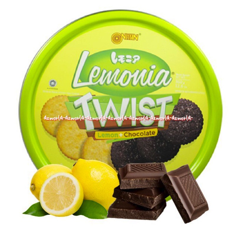 Jual Nissin Lemonia Twist 360gr Biskuit 2 Rasa Lemon Chocolate Biscuit ...
