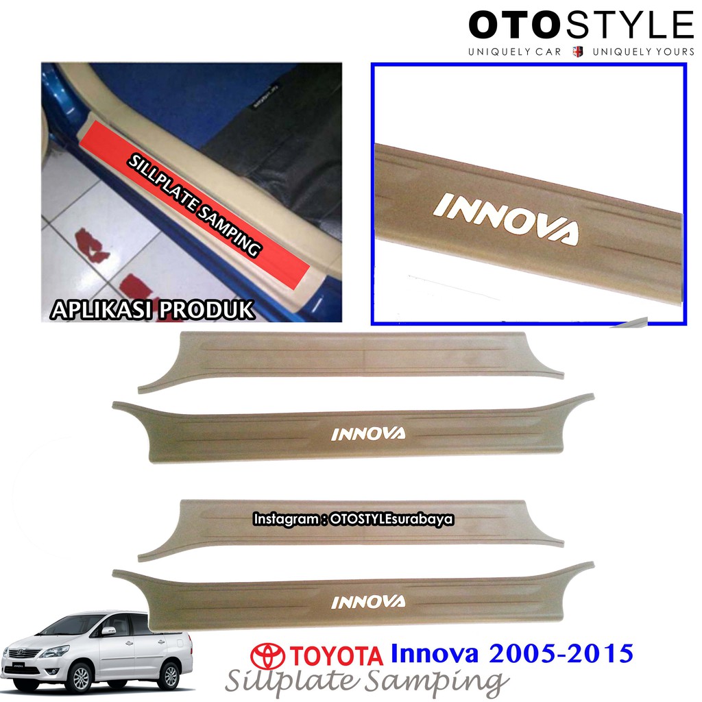 Jual SILL PLATE samping Toyota Innova (plastic) | Shopee Indonesia