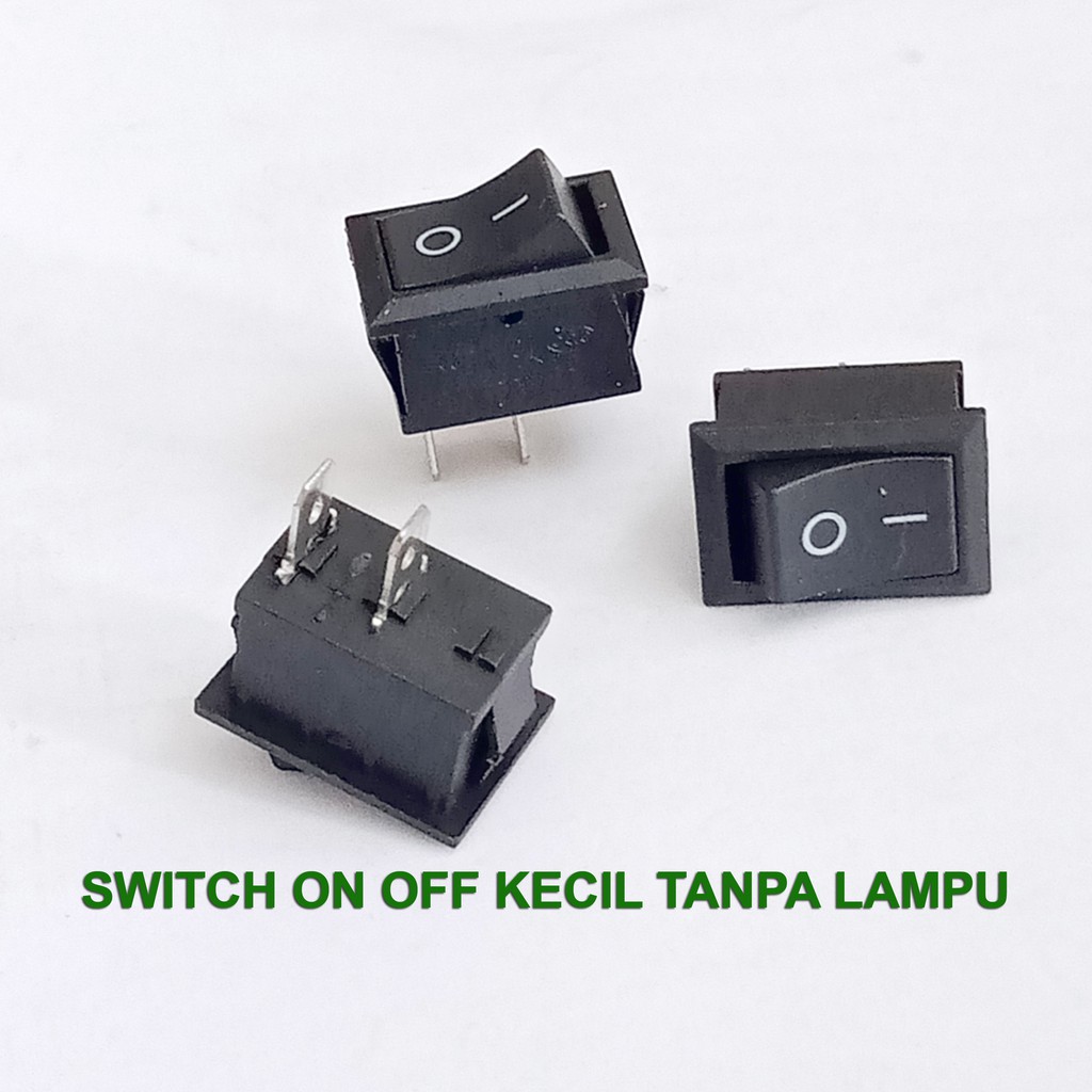 Jual Saklar Switch On Off kECIL Kaki 2 Hitam 21mm x 15mm | Shopee Indonesia