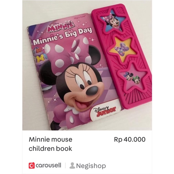 Jual minnie mouse children book | Shopee Indonesia