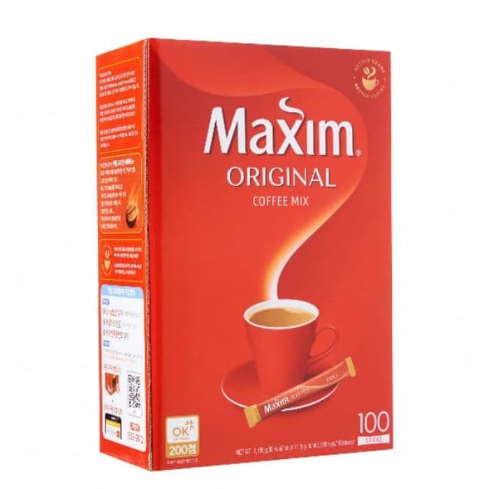 Jual Maxim Original Coffee Mix 100 sticks - kopi instant Korea original ...