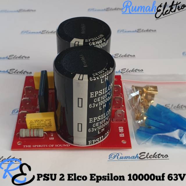 Jual Kit PSU 2 Elco EPSILON 10000uf 63V Plus Skun | Shopee Indonesia