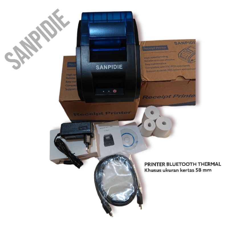 Jual PRINTER BLUETOOTH THERMAL SANPIDIE (USB + BLUETOOTH + RJ11 ...