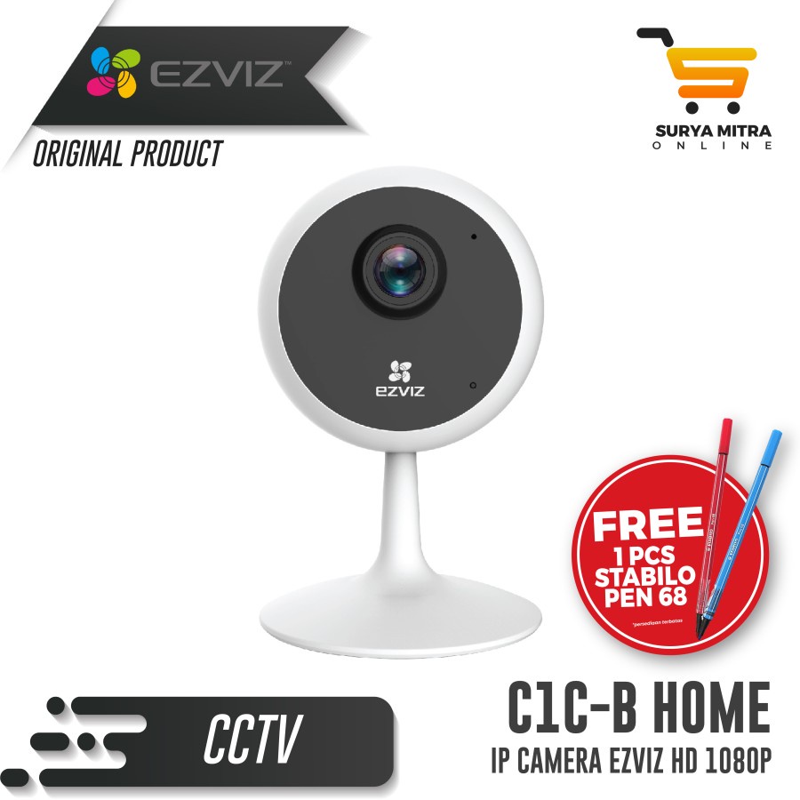 Jual Ezviz C1C-B 1080p Indoor Smart Home Camera | Shopee Indonesia