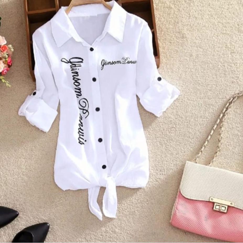 Jual Shazfa.Apparel - Baju Atasan Muslim Wanita Kemeja GL Sablon ...