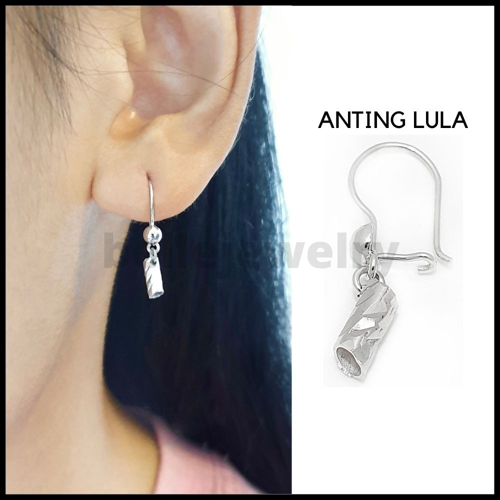 Jual Anting Perak Asli Silver 925 - Anting Perak Anak - Lapis Emas Putih Model LULA Bambu ...