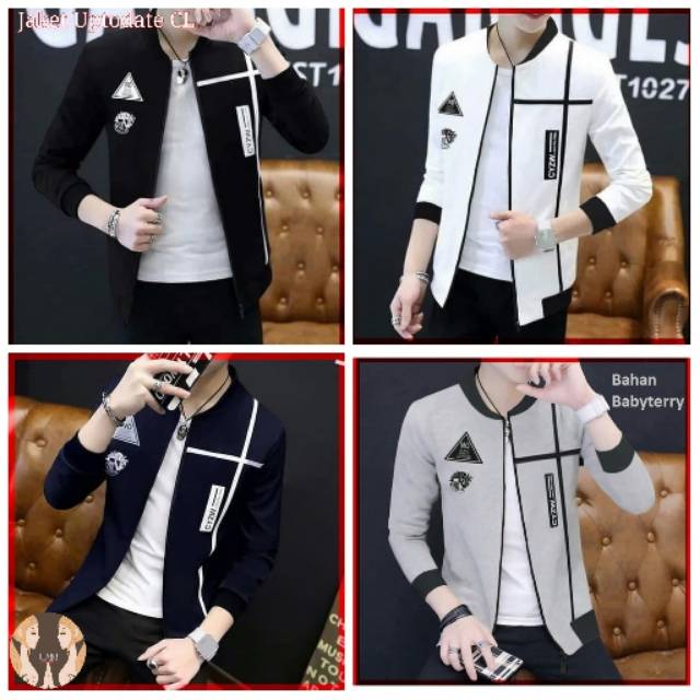 Jual Jaket Uptodate CL Jaket Jacket Pria Cowok Cowo Jepang Korea Trendy ...
