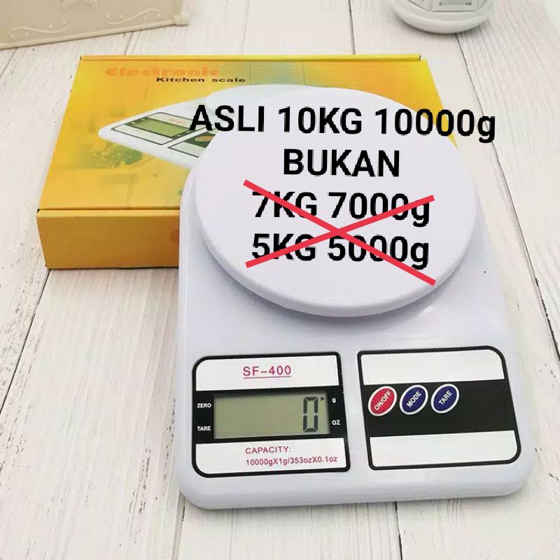 Jual Timbangan digital 10KG SF400 timbangan dapur beras gula tepung ...