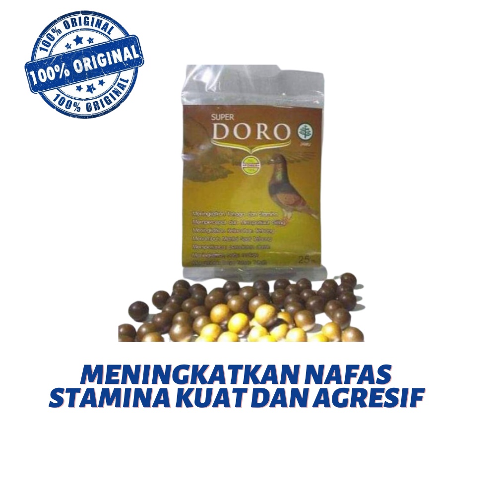 Jual SUPER DORO 25 PILL (SASET) - merpati nafas menjadi kuat / doping ...
