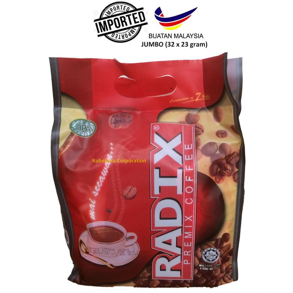 Jual RADIX KOPI PRACAMPURAN MAI SECAWAN 32 SACHETS HPA BUATAN MALAYSIA ...
