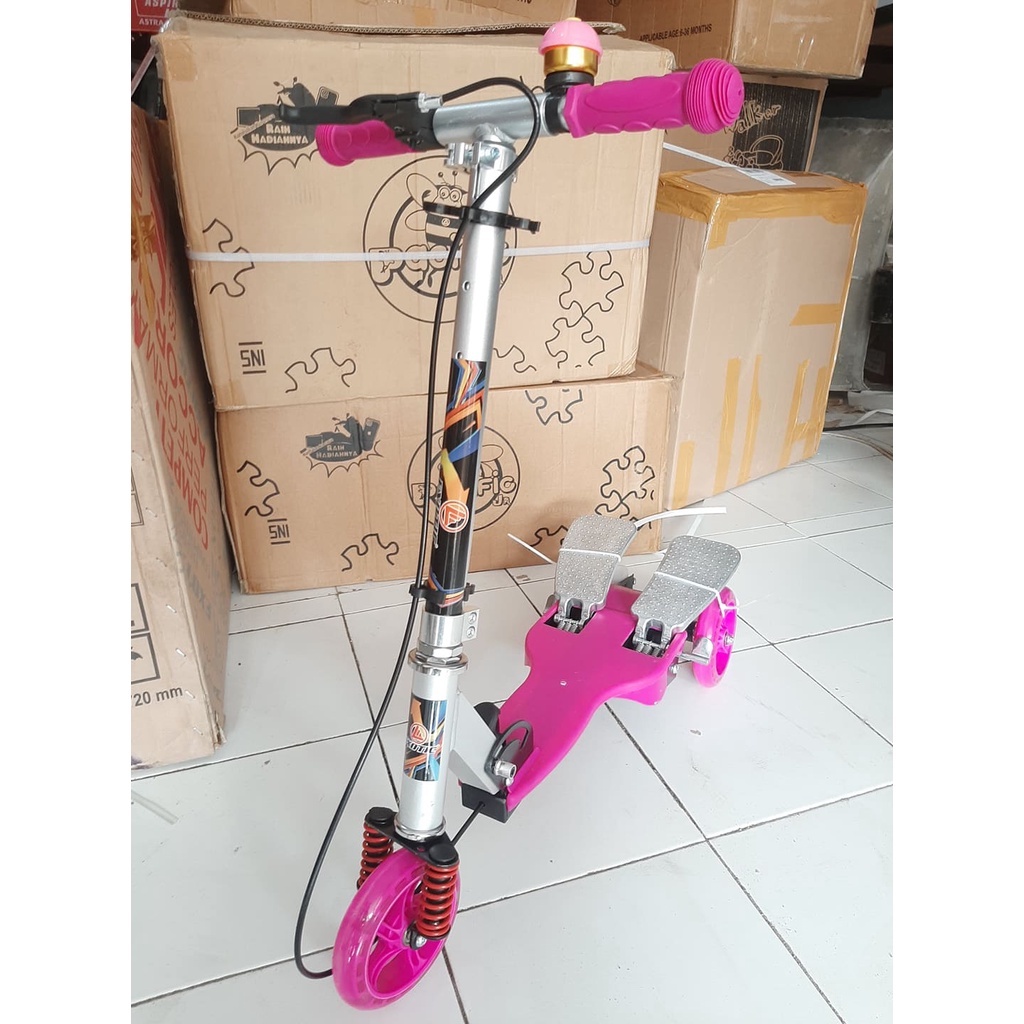 Jual OTOPED SKUTER LIPAT EXOTIC ET-8135 DOUBLE INJAK/PEDAL GANDA ALLOY ...