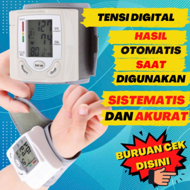 Jual Tensimeter Lengan Digital Alat Ukur Tekanan Darah GI61 | Shopee ...