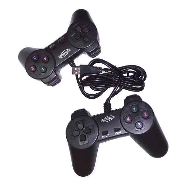 Jual Mediatech Gamepad Double Standard Hitam / Joystick Double Standard ...