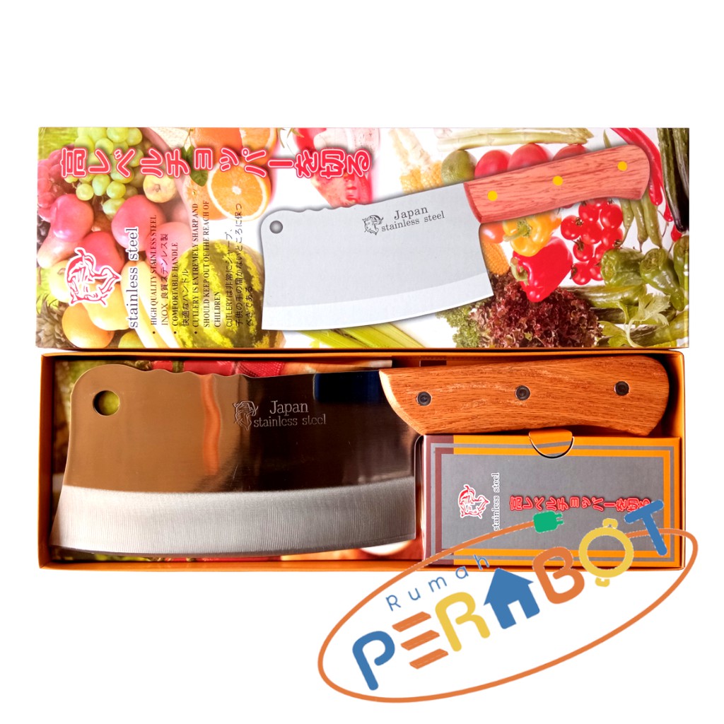 Jual Golok Daging / Pisau Daging Gagang Kayu B-215 | Shopee Indonesia
