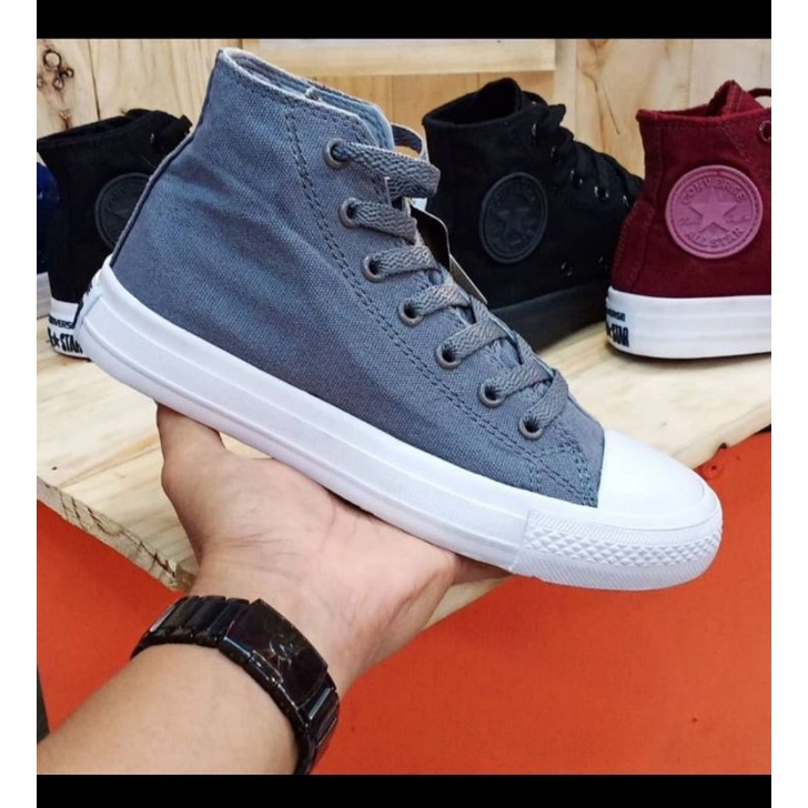 Jual Sepatu Alstar Tinggi Hitam Putih|Maroon|Abu|Grey|Putih polos|Hitam ...