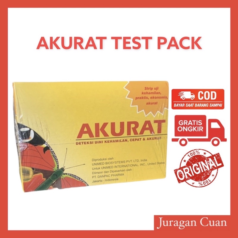 Jual AKURAT TEST PACK DETEKSI DINI KEHAMILAN , CEPAT & AKURAT (SATUAN ...
