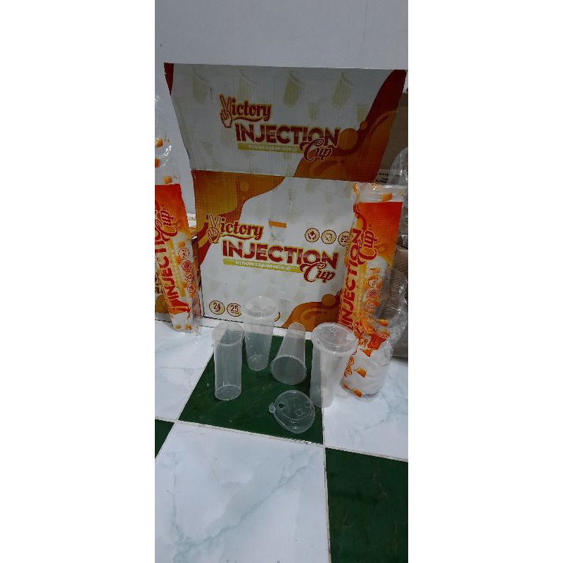 Jual #ECR# harga turun... injection cup / cup plastik 24 OZ (700 ml ...