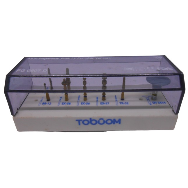 Jual Bor Preparasi Veneer Set Porselen Toboom isi 8 Veneer Polisher ...