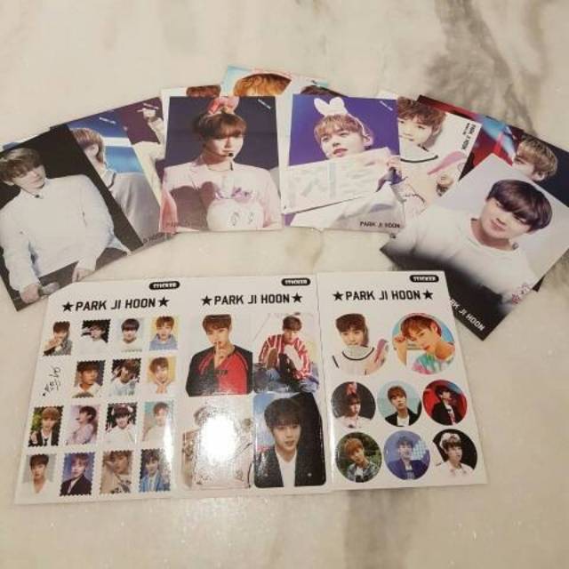 Jual Postcard + Sticker Set Wanna One (DANIEL/ONG/MINHYUN/JIHOON/BAEJIN ...