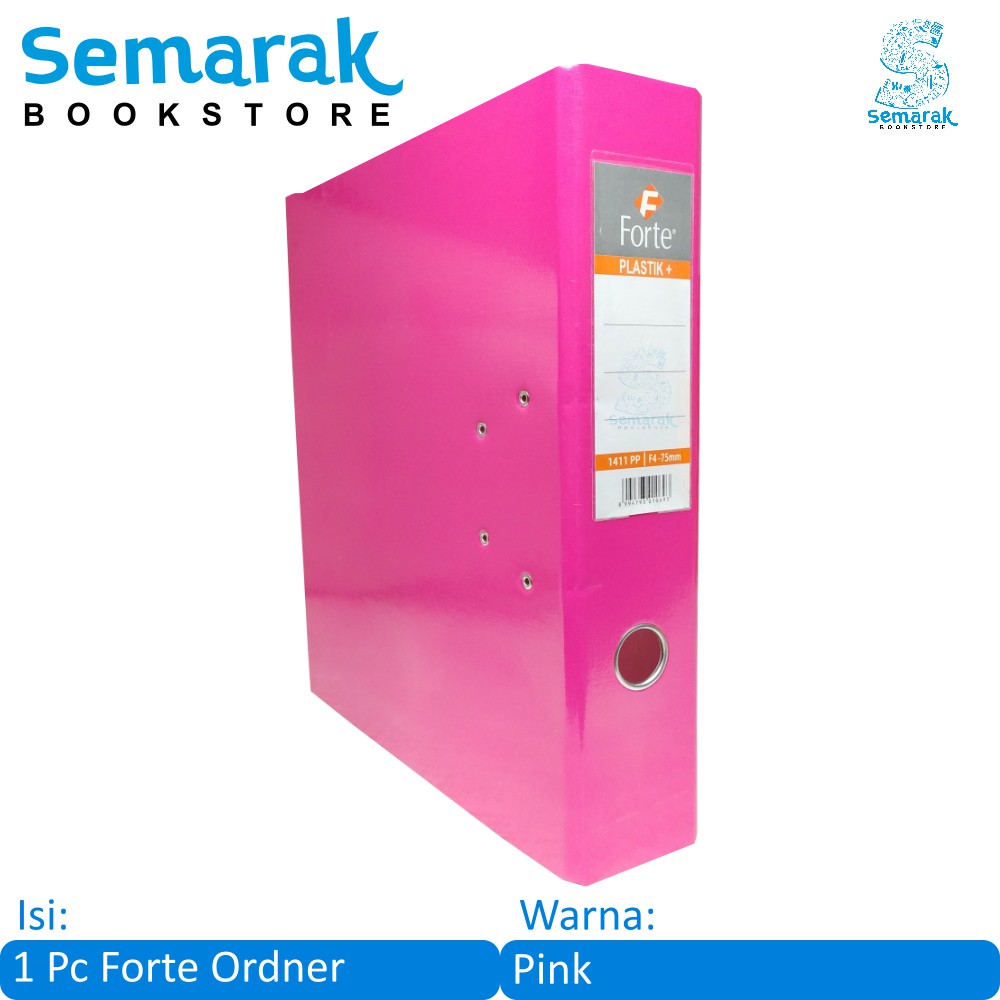 Jual Forte Plastik F4 Map Ordner 75 mm - Pink | Shopee Indonesia