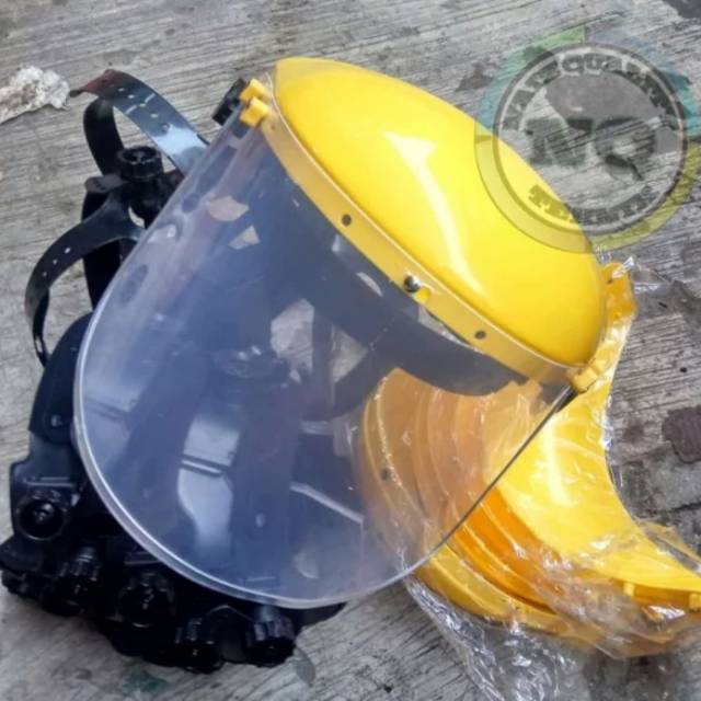 Jual kaca pelindung muka face shelid set kaca perlengkapan APD kaca ...