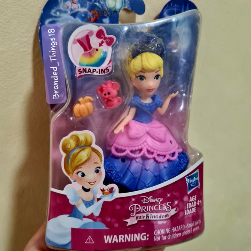 Jual Figure 3 inch Disney Princess Hasbro Cinderella Snap Ins Dress ...