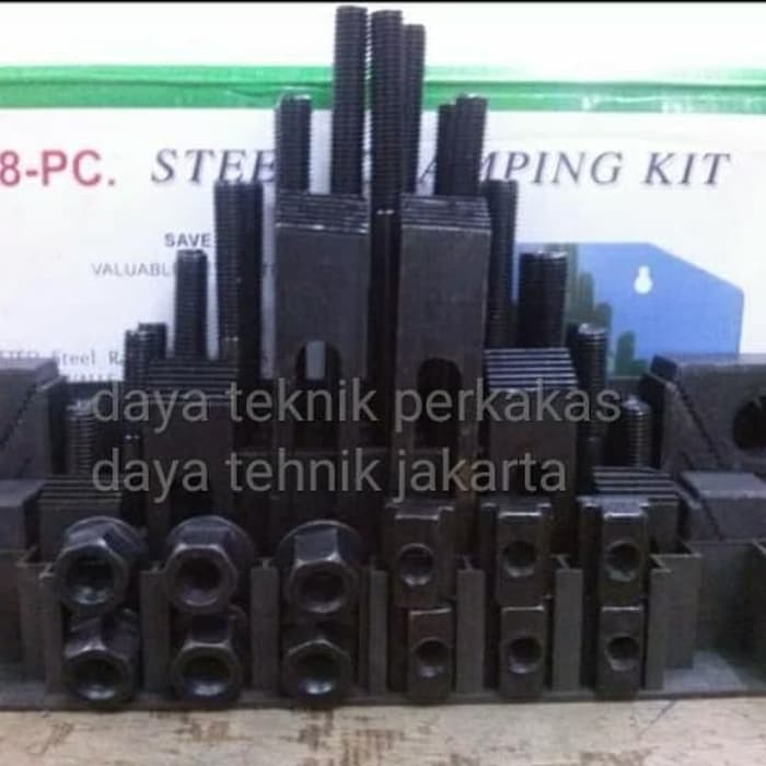 Jual steel clamping kit m12 58pc - alat klem kit m12 - clamp kit set ...