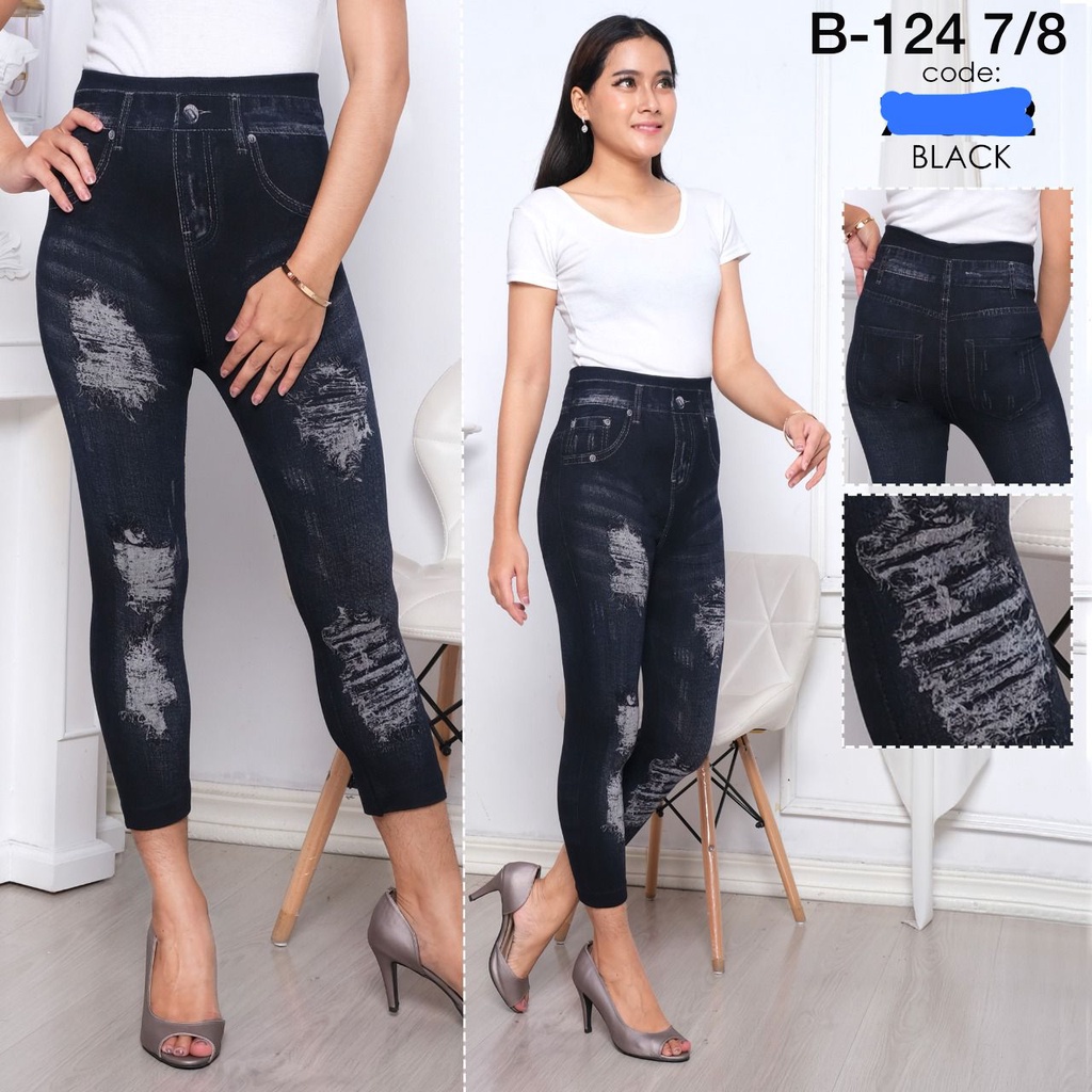 Jual LEGGING IMPORT 7/8 REPPED TEBAL LEGGING MOTIF SOBEK ( TIDAK TEMBUS ...
