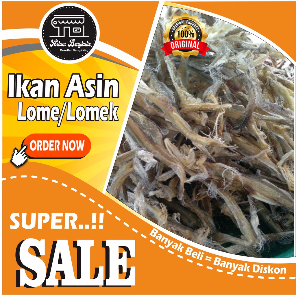 Jual Ikan Asin Lomek / Lome / Belalang Fresh dari laut Pulau Bengkalis ...