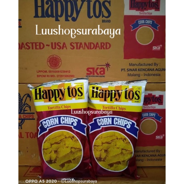 Jual Happy Tos Happytos Keripik Tortilla Chips merah 140gr | Shopee ...