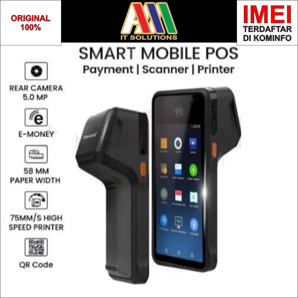 Jual MESIN KASIR SMART POS ANDROID 4G +THERMAL PRINTER58MM + NFC | Shopee Indonesia