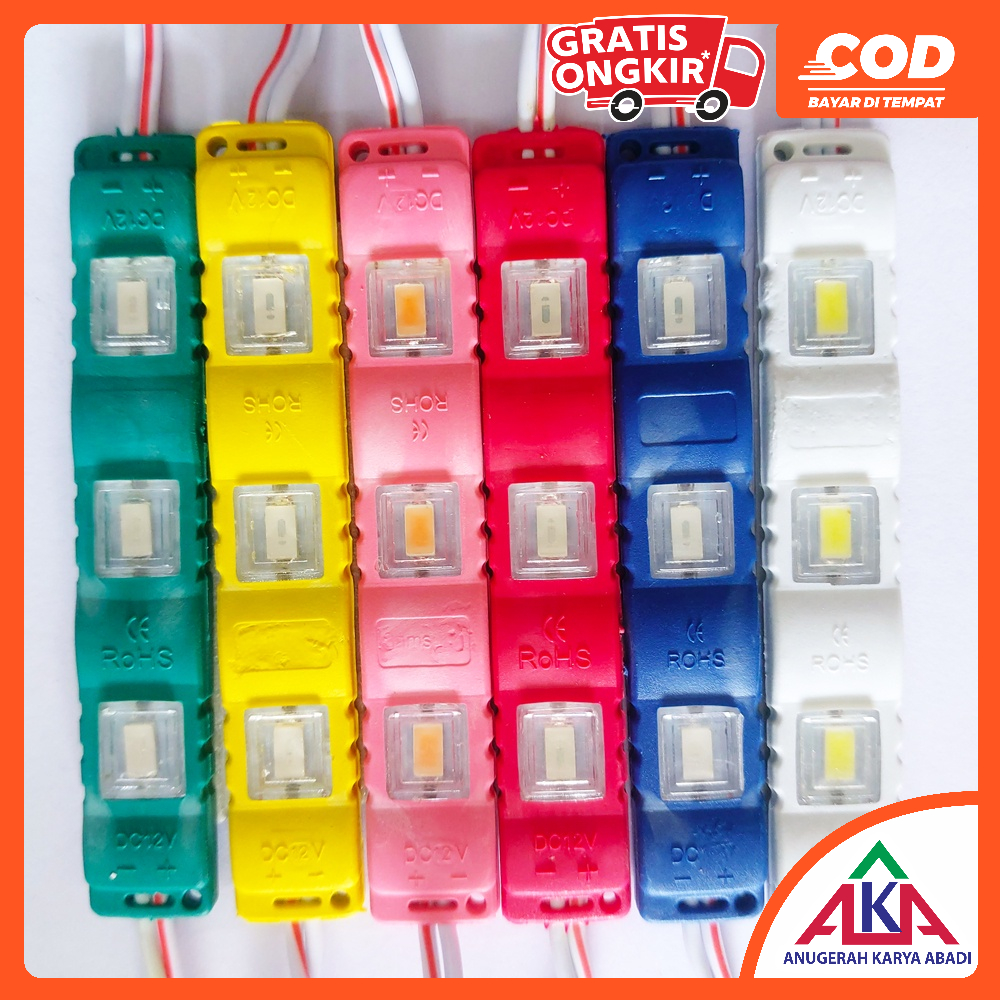 Jual Lampu LED 3 Mata Modul Injeksi 5630 Waterproof 12V | Shopee Indonesia