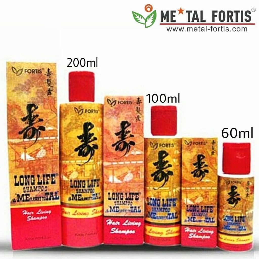 Jual METAL FORTIS Shampoo Long Life Original BPOM (Merah) | Shopee ...