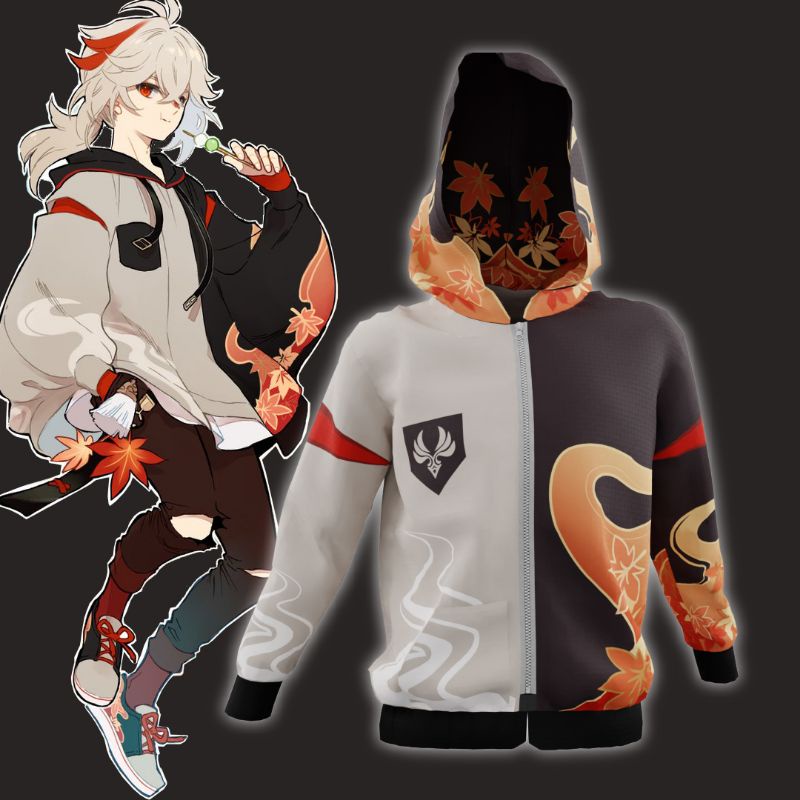 Jual Kazuha Casual Jaket Hoodie Genshin Impact | Shopee Indonesia
