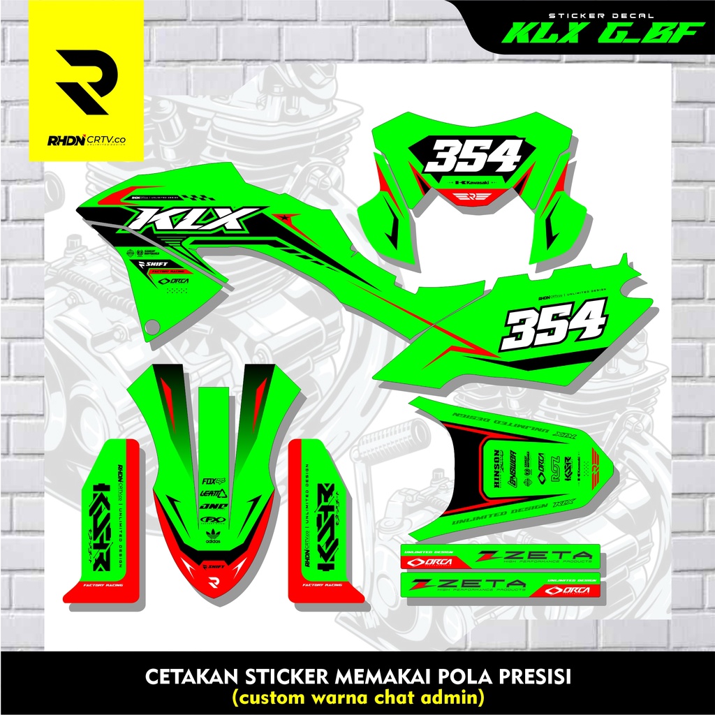 Jual sticker decal klx BF - decal klx BF - sticker klx BF - decal ...