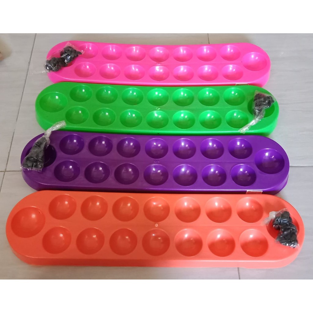 Jual Mainan Tradisional Klasik Anak Congklak/Dakon Warna Plastik 50cm ...