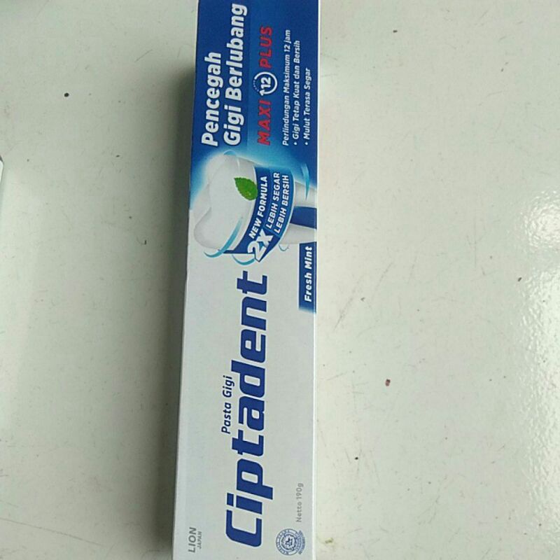 Jual pasta Gigi CIPTADENT FRESH +COOL MINT 190g Dan 225g | Shopee Indonesia