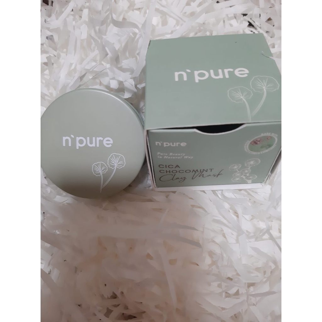 Jual NPURE Clay Mask Centella Asiatica Chocomint (Preloved) | Shopee ...
