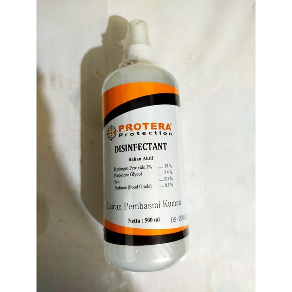 Jual Cairan Pembasmi Kuman Protera Protection Disinfektan 500 Ml ...