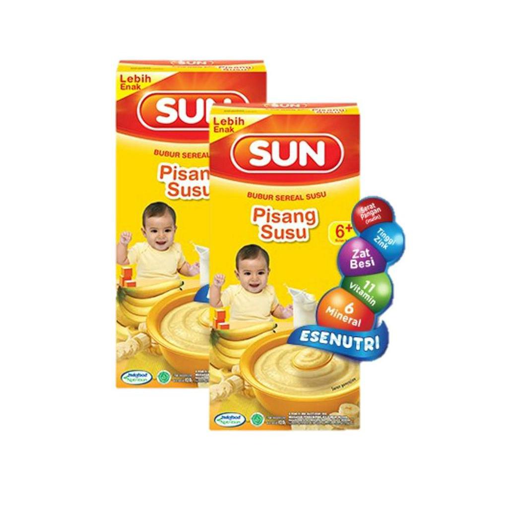 Jual SUN Bubur Sereal Box Pisang Susu 2 x 120 g | Shopee Indonesia