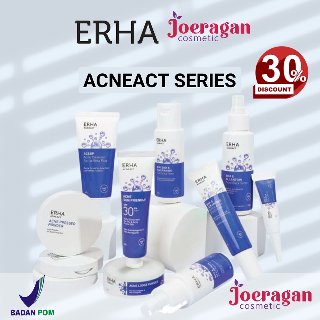 Jual ERHA ACNEACT SERIES I Acne Back Spray 60ml I Acne Pressed Powder ...
