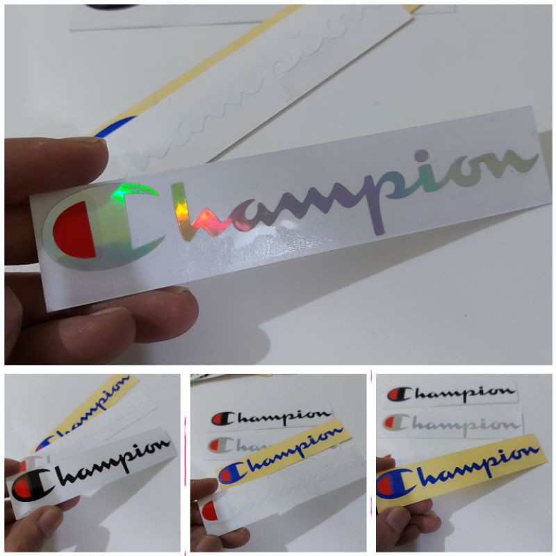 Jual STICKER CHAMPION CUTTING | Shopee Indonesia