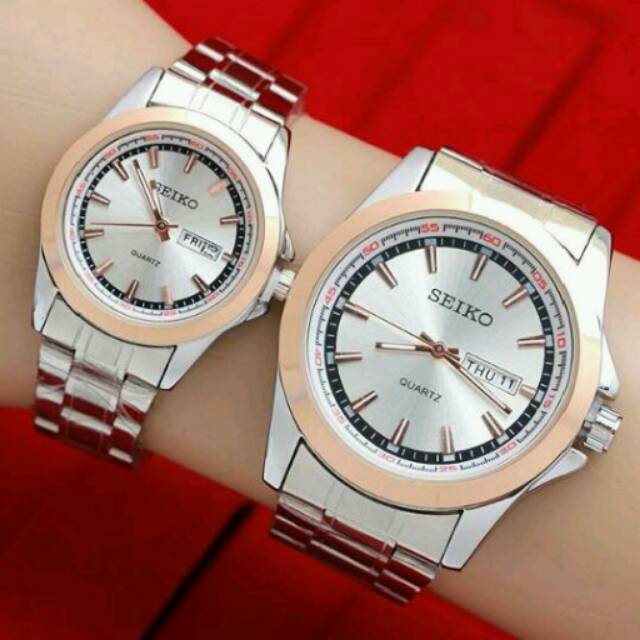 Jual JAM TANGAN COUPLE MEREK SEIKO PREMIUM SPORT TANGGAL-HARI | Shopee ...
