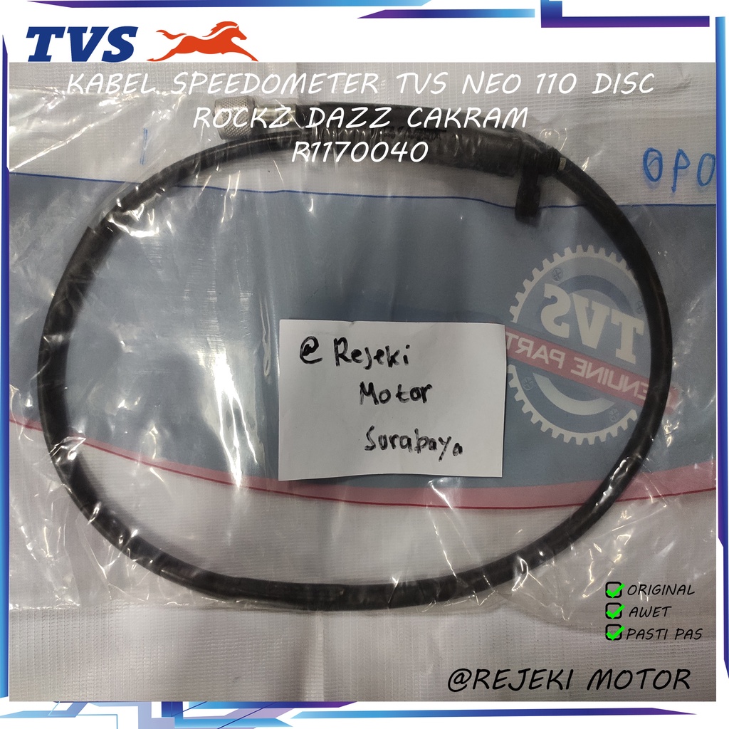 Jual KABEL SPIDO SPEEDOMETER CAKRAM TVS NEO 110 DISC ROCKZ DAZZ SPEEDO ...