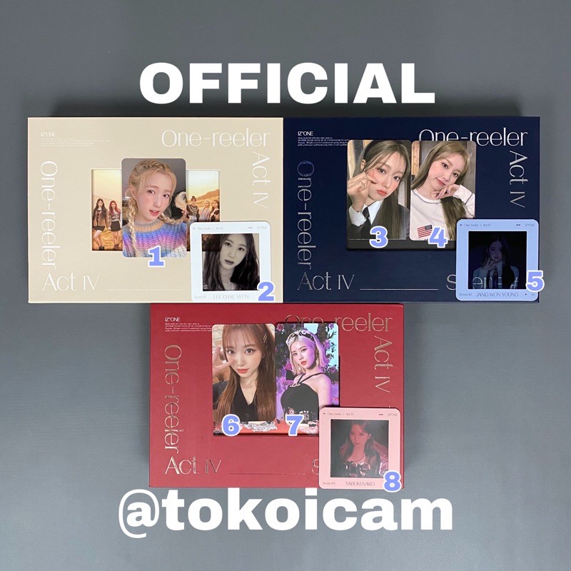 Jual OFFICIAL/ORIGINAL) PHOTOCARD IZ*ONE ONE REELER ACT IV | Hitomi hyewon nako eunbi izone ...